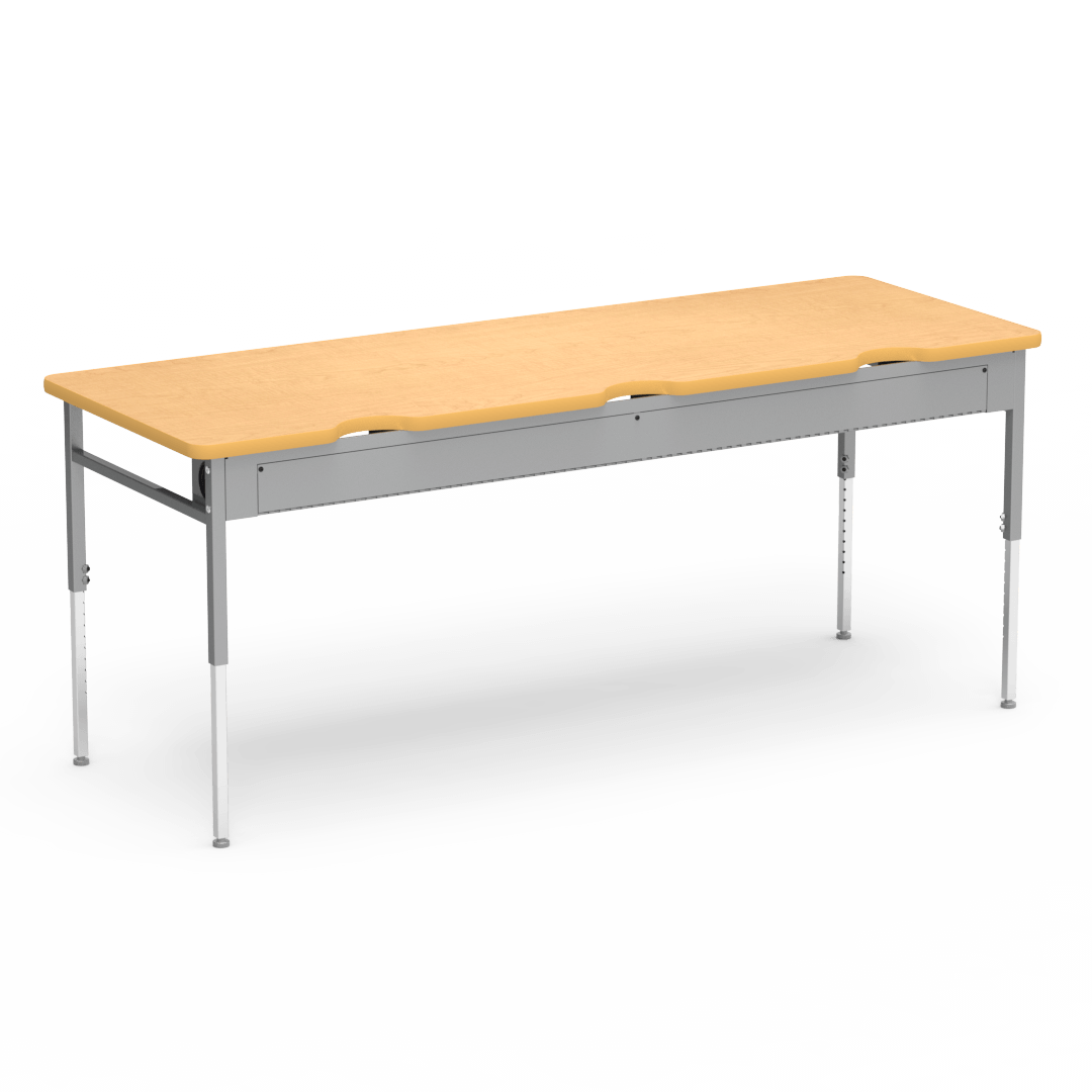 Hinged Wire Trough Series Technology Table 30" x 84" Top - Virco