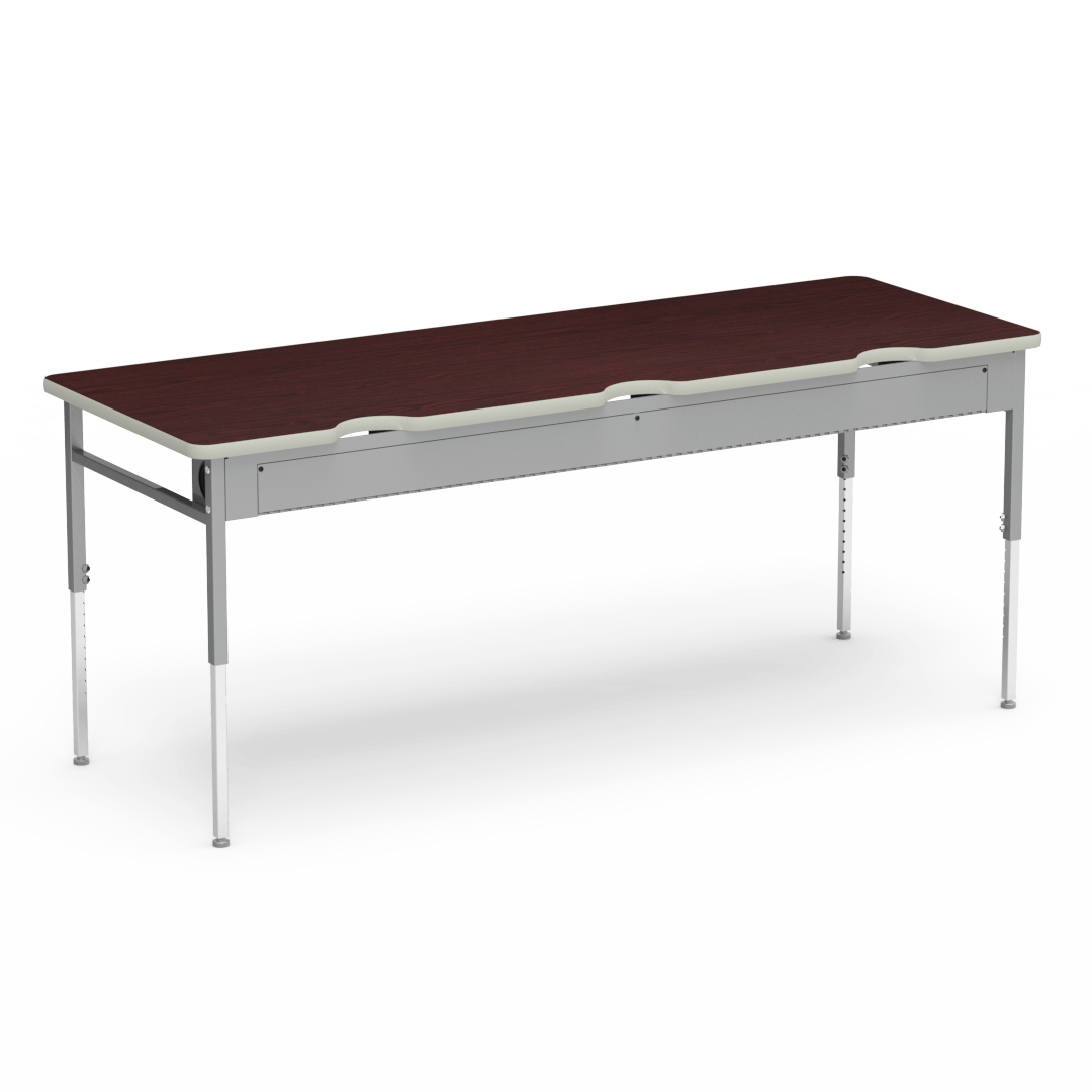 Hinged Wire Trough Series Technology Table 30" x 84" Top - Virco
