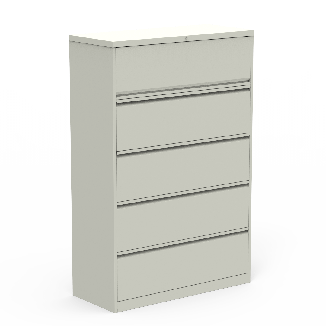 53 Series Lateral File 42" x 18" x 64" Five Drawer - Virco